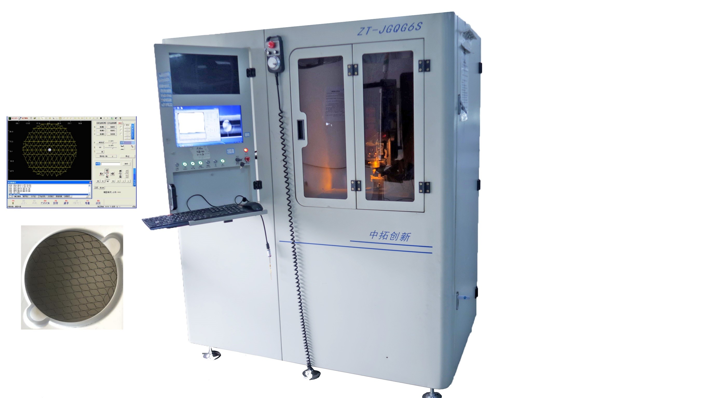 CNC Laser Cutter with Industrial Camera Optical Amplification Systems ...